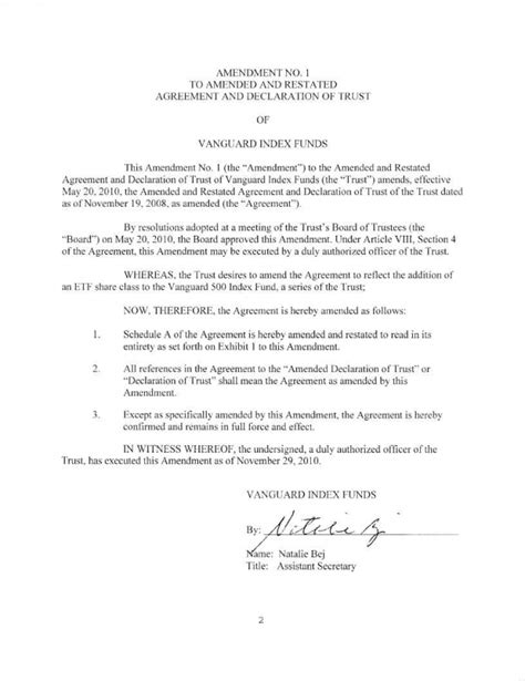 Declaration Of Trust Template Word