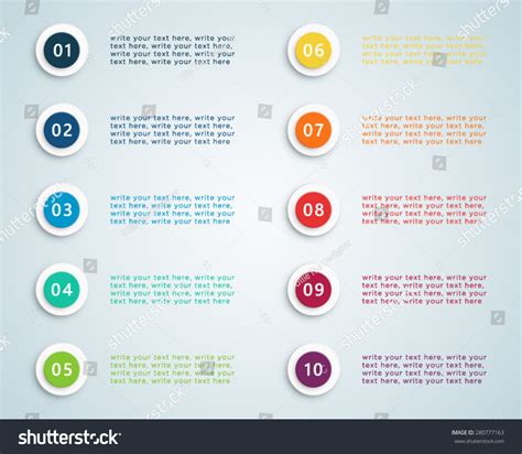 Number Bullet Points Vector 2 Stock Vector 280777163 Shutterstock
