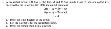 Solved I Need Help With This Problem For Digital Logic The Chegg