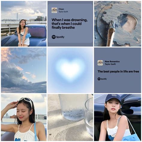 Jennie Moodboard In 2024 Black Pink Instagram Deco Blue Mood Boards