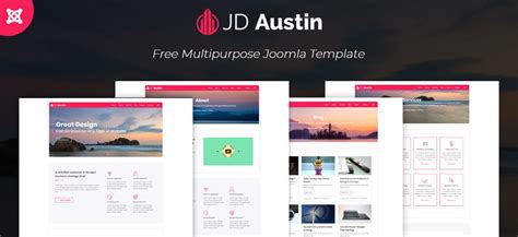 Introducing Another Free Joomla Template Jd Austin No Hidden Cost No