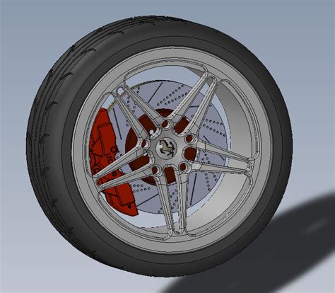 法拉利轮胎solidworks 2011模型图纸下载 懒石网