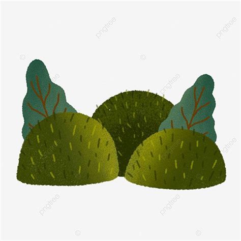 Green Bush Clipart Vector Illustration