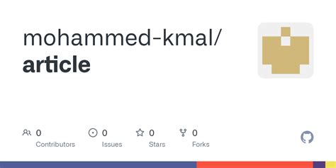 Github Mohammed Kmalarticle