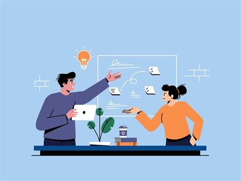 Premium Vector Business Meeting And Analysis Illustration