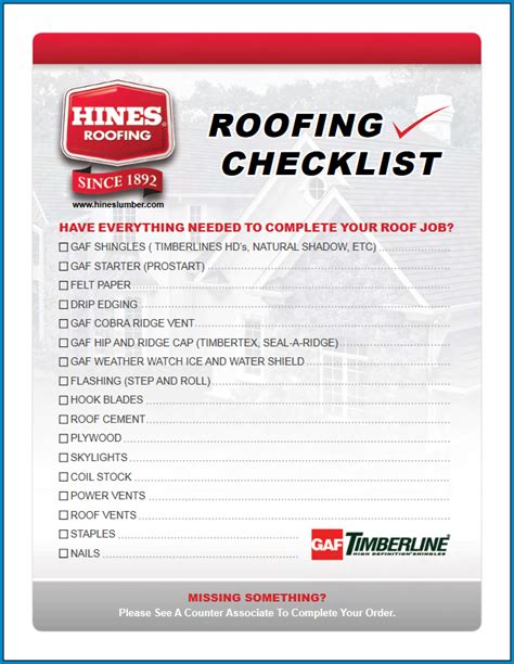 Roofing Material List Template This Template Allows You To Include All