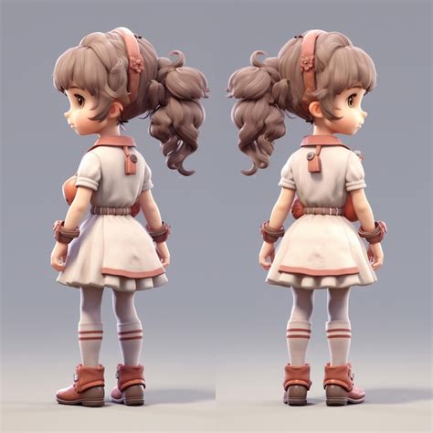 Premium Photo Example Of Cute Character Model