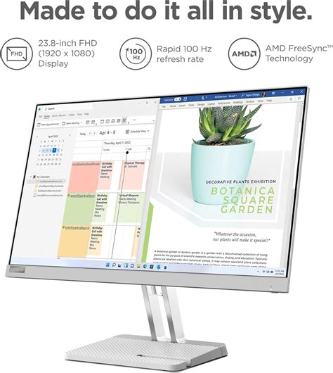 Buy Lenovo L24e 40 Monitor 23 8 Fhd Va Display Online Dubai
