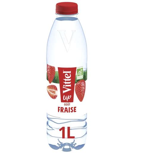 Eau minérale naturelle aromatisée fraise BIO Vittel 1 l Frichti