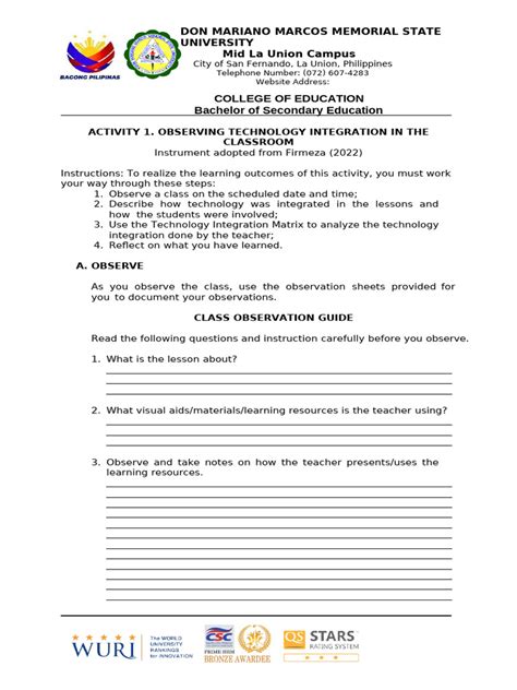 Technology Integration Matrix Docx Pdf Teachers Learning