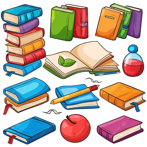 Libro De Dibujos Animados De Materiales Escolares Png Dibujos Escuela