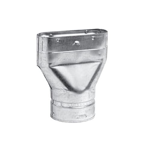 4 Round To Oval Adapter Type B Gas Vent Metal Fab 4mro