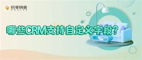 哪些crm支持自定义字段？ 纷享销客crm