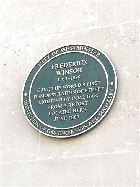 Frederick Winsor Pall Mall London Sw1 Commemorative Plaque Name