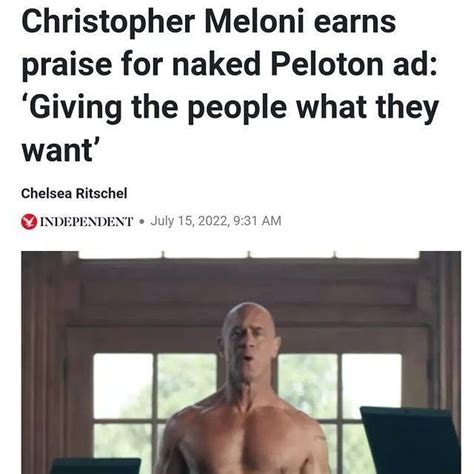 Christopher Meloni Earns Praise For Naked Peloton Ad Giving The
