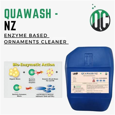 Liquid Grade Standard Bio Tech Grade Quawash Nz Enzyme Based Cleaner For Ornaments For