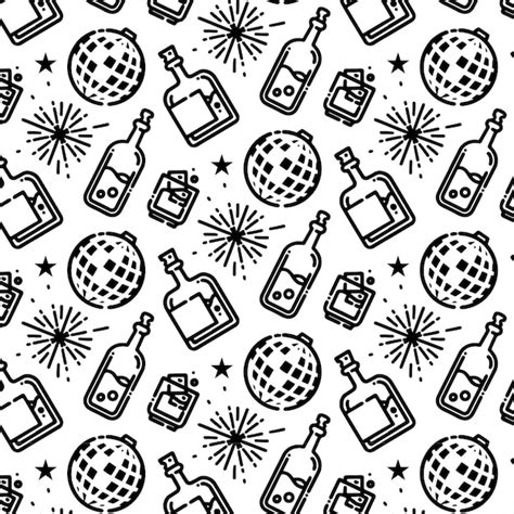 Premium Vector Happy New Year Pattern Vector