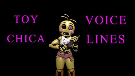 Toy Chica Voice Lines FNAF SFM YouTube