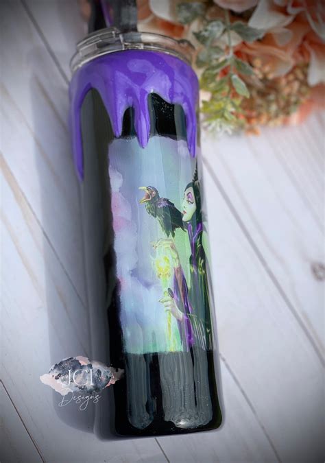 Jci Designs Custom 20oz Skinny Maleficent Tumbler With