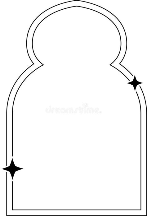 Frames Collection With Different Stars Minimalistic Frames Arches Elements Geometric Shapes