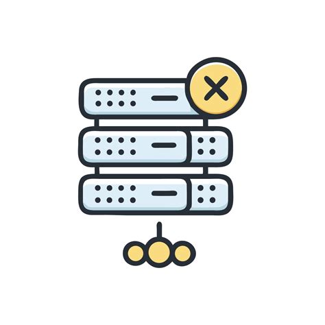 Illustration Of Server Failure Data Loss Error Message Vector Art At Vecteezy