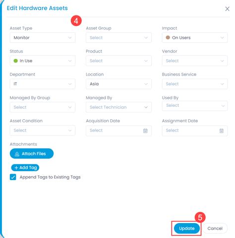 Asset List View Serviceops