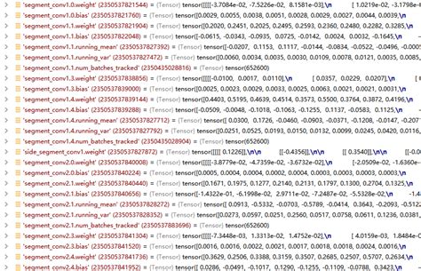 the model parameters in the code are inconsistent with those in the