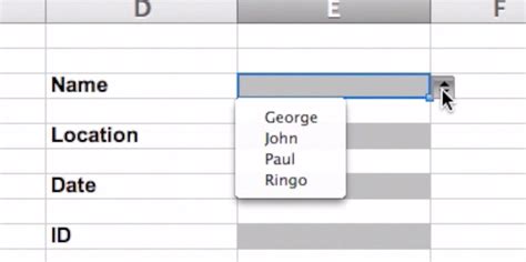 Drop Down Menus In Excel Spreadsheets Business Insider