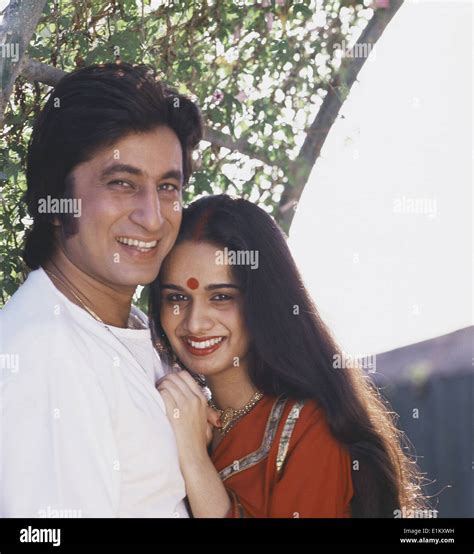 Portrait Of Indian Film Actor Shakti Kapoor And Actress Shivangi Stock