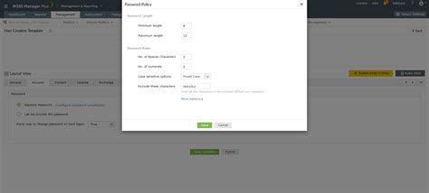 Microsoft 365 Template Management M365 Manager Plus