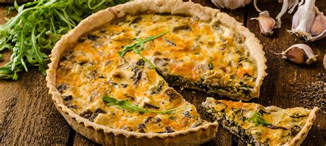 Сеть магазинов Авоська Рецепт Киш с грибами на песочном тесте