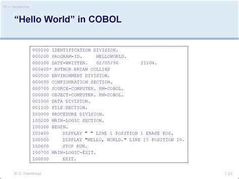 Programming Languages Online Presentation