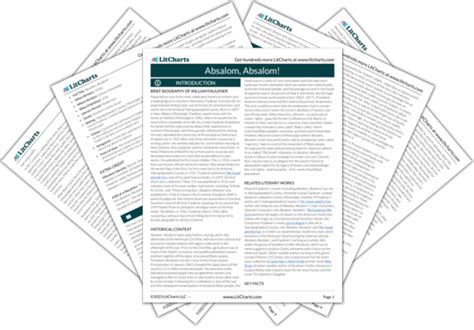 Absalom, Absalom! Study Guide | Literature Guide | LitCharts