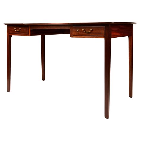 Late Th Century Small Lady S Mahogany Writing Desk With Ink Pot And Well For Sale At StDibs
