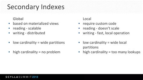 Materialized Views And Secondary Indexes In Scylla They Are Finally