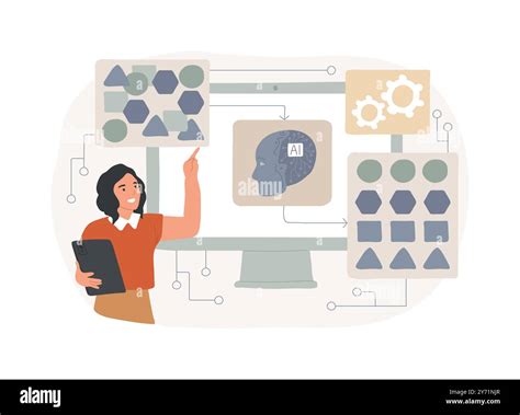 Ai Driven Data Transformation Abstract Concept Vector Illustration Stock Vector Image And Art Alamy