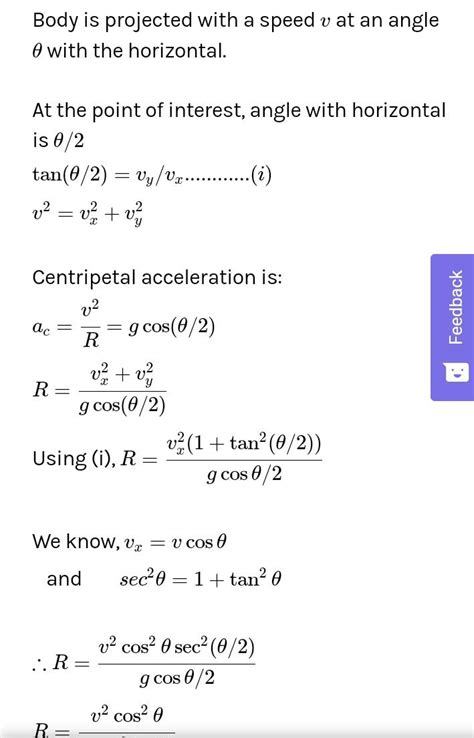 a particle is projected with a speed u at an angle theta with