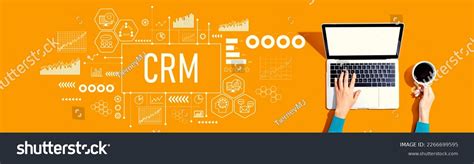 5 crm theme person using laptop computer royalty free photos and stock