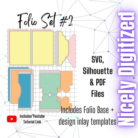 Folio Set Junk Journal Folio Svg File Folio Silhouette Etsy
