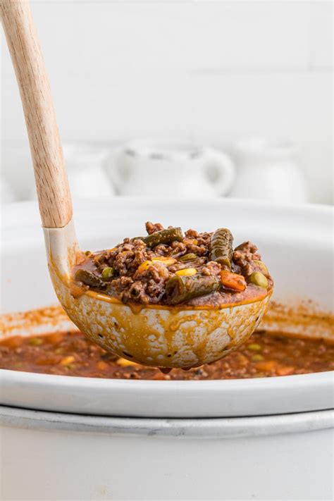 Slow Cooker Hamburger Soup The Magical Slow Cooker