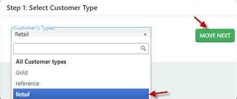Customer Type Based Prices Nimbus Support