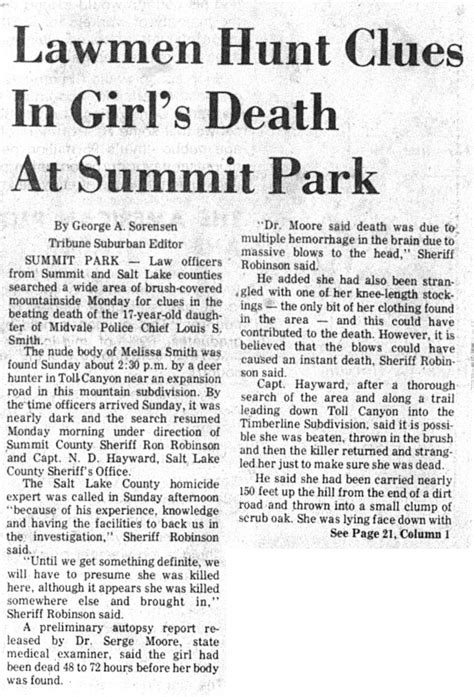 Melissasmith29oct1974parta Killer In The Archives