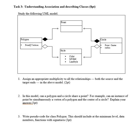 Solved Task 3 Understanding Association And Describing Classes Spt