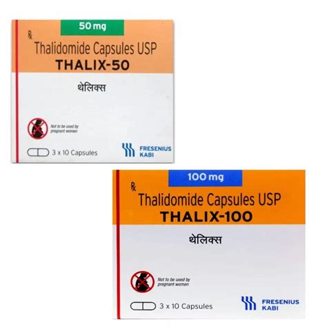 Thalix 50mg100mg Capsules Thalidomide 50mg100mg Capsules Fresenius