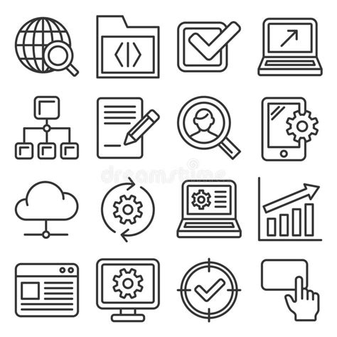 Coding Icon Code With Open And Close Tags On Monitor Stock Vector