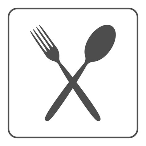 ᐈ Cuchara Y Tenedor Cruzado Imágenes De Stock Vector Cuchillo Tenedor