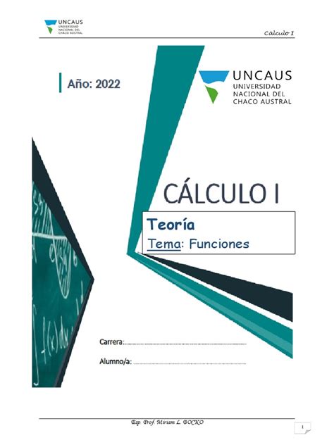 2 Funciones De Una Variable Real Pdf Función Matemáticas