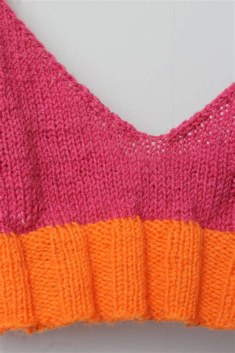 Knitted Bralette Knitting Pattern Etsy
