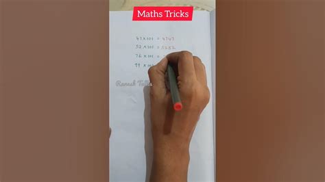 Maths Hack Multiply Any 2 Digit By 101 Mathstricks Shorts Maths