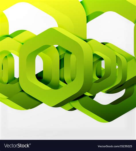 Overlapping Hexagons Design Background Royalty Free Vector